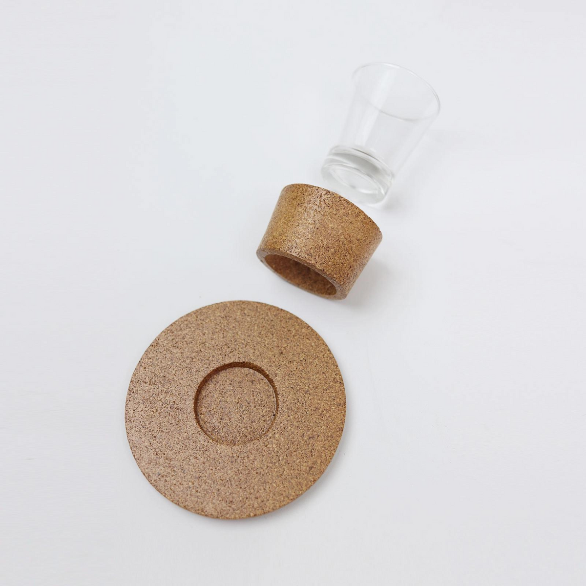 Minimal Cork Glass Coffee Cups | Portugalia Marketplace