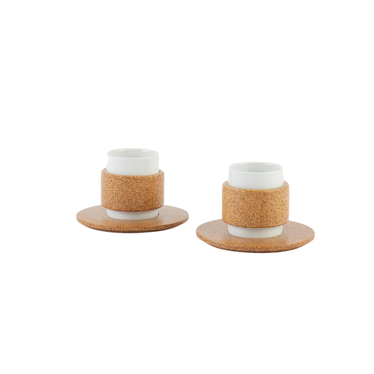 Minimal Cork Porcelain Coffee Cups | Portugalia Marketplace
