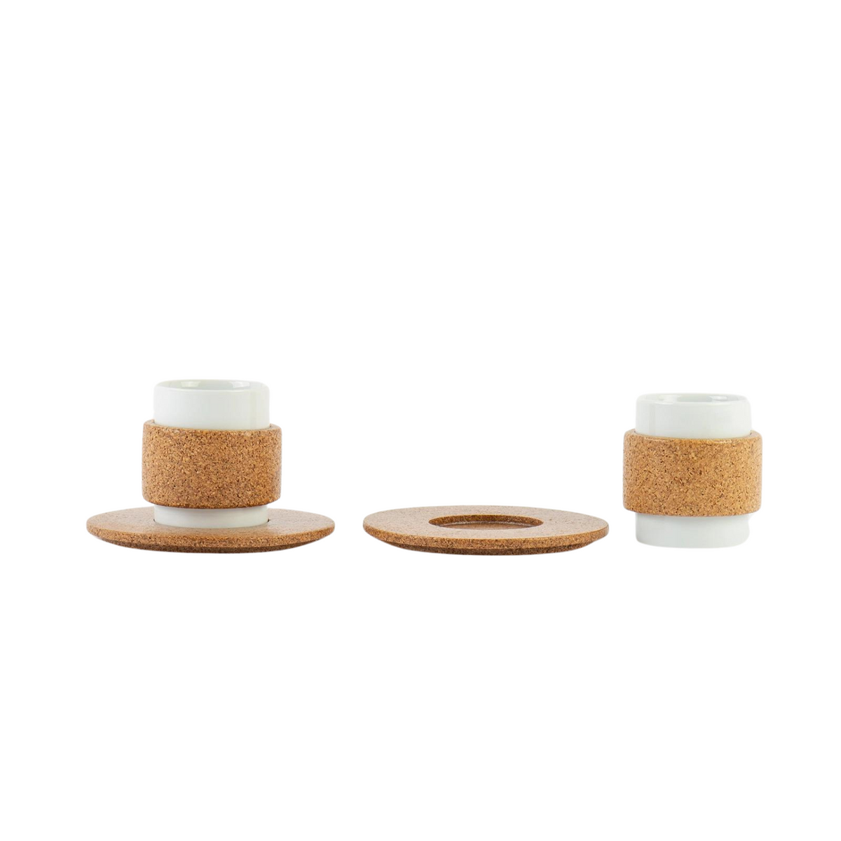 Minimal Cork Porcelain Coffee Cups | Portugalia Marketplace